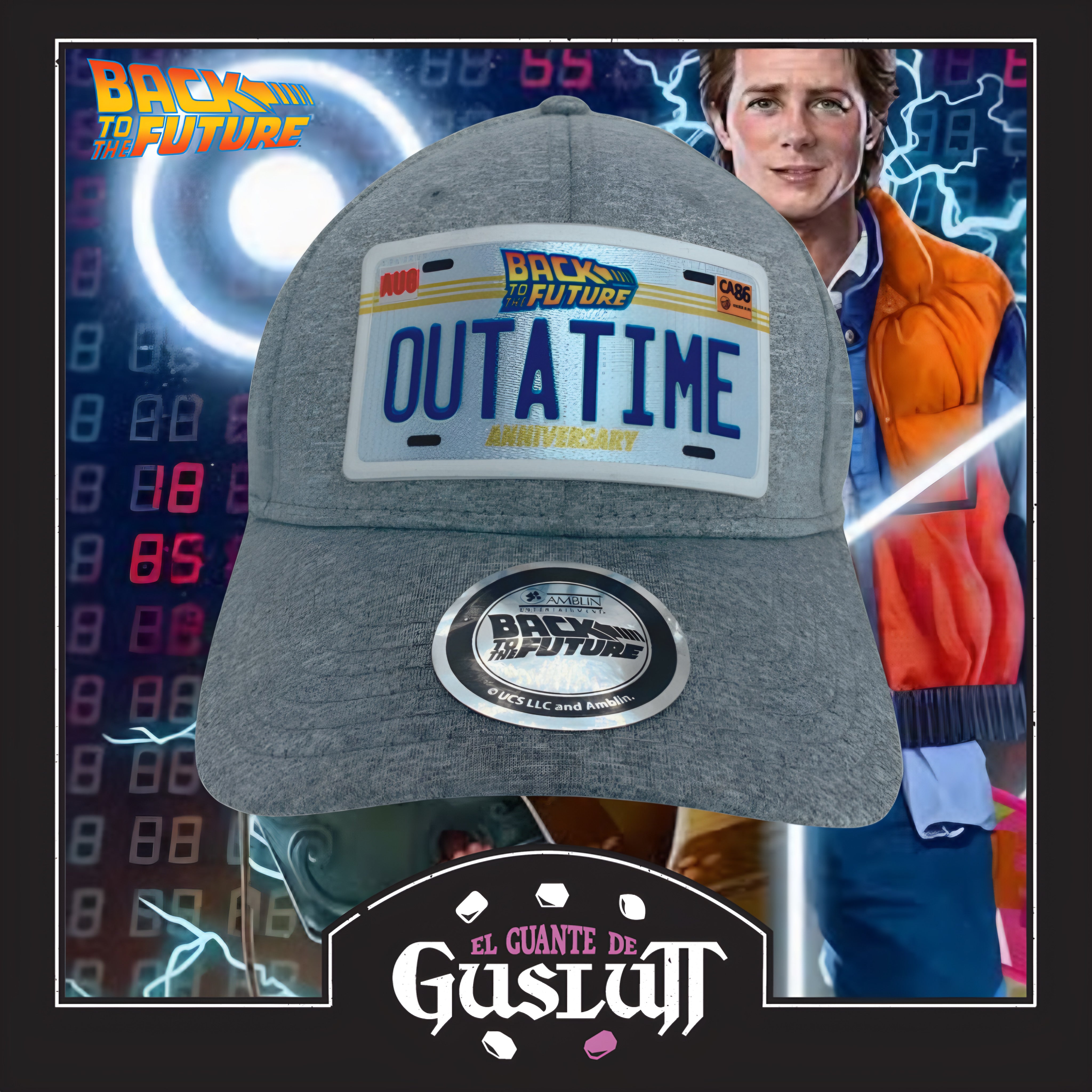 Gorra Back to the Future “Outatime” Gris Jaspe