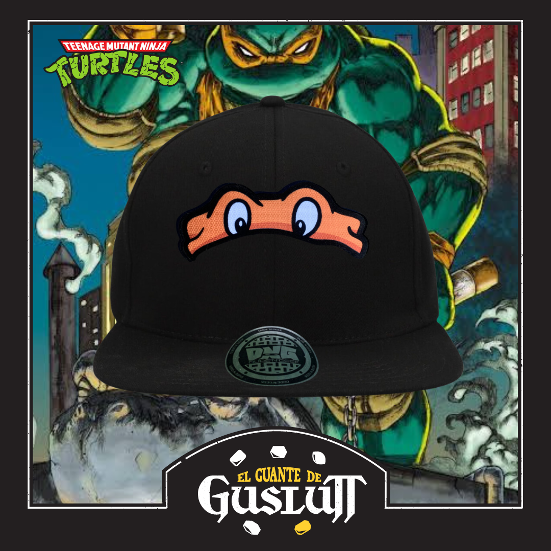 Gorra Tortugas Ninja TMNT “Michaelangelo” Snapback Negra