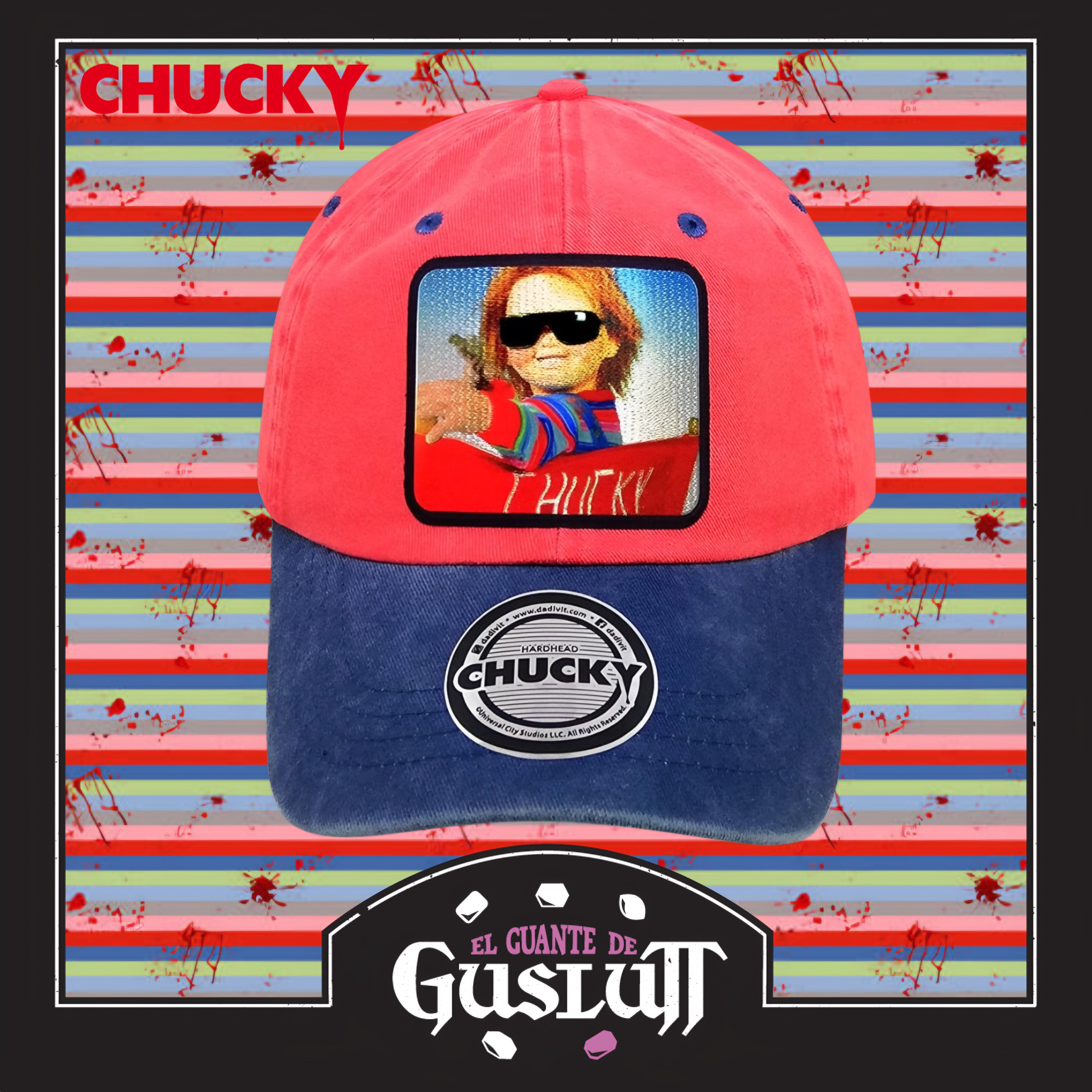 Gorra Chucky Director Roja-Azul Vintage