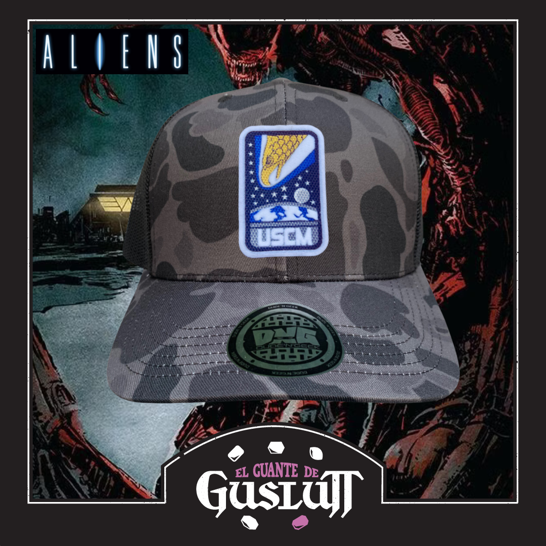 Gorra Aliens “USCM Corps” Camo Premium Trucker