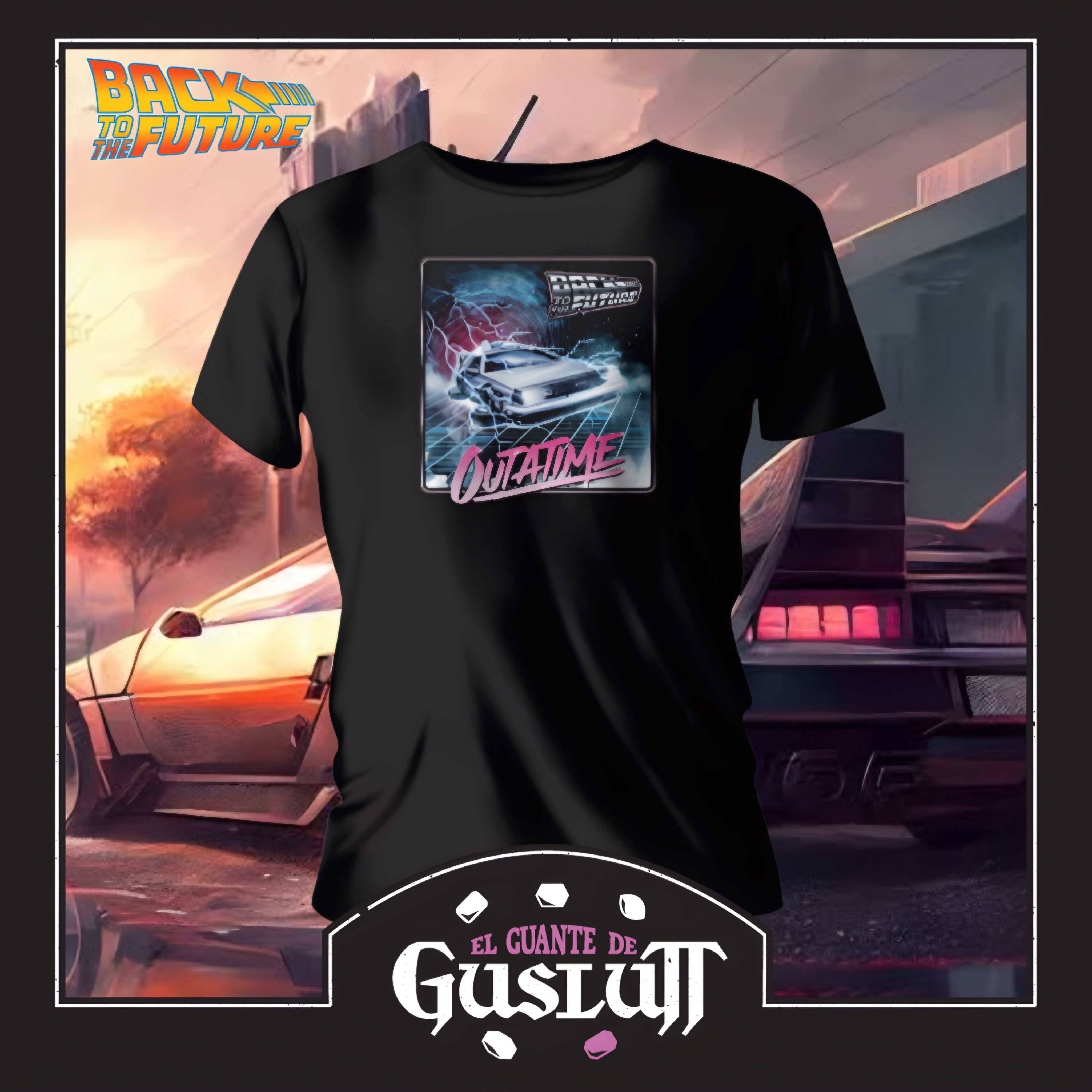 Playera Back to the Future “Jump in time” Negra
