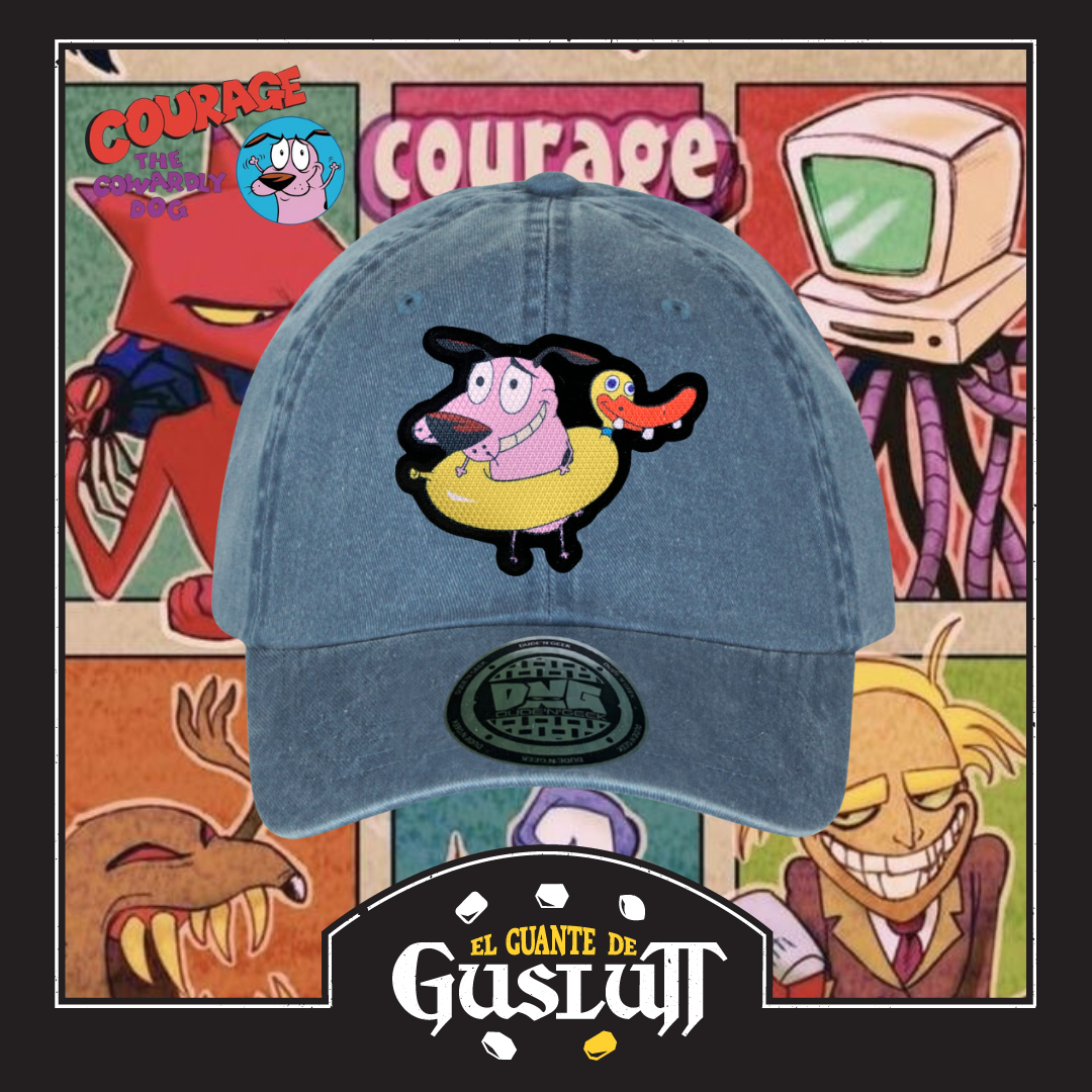 Gorra Cartoon Network Coraje el perro Cobarde “Courage & Duck” Azul Vi