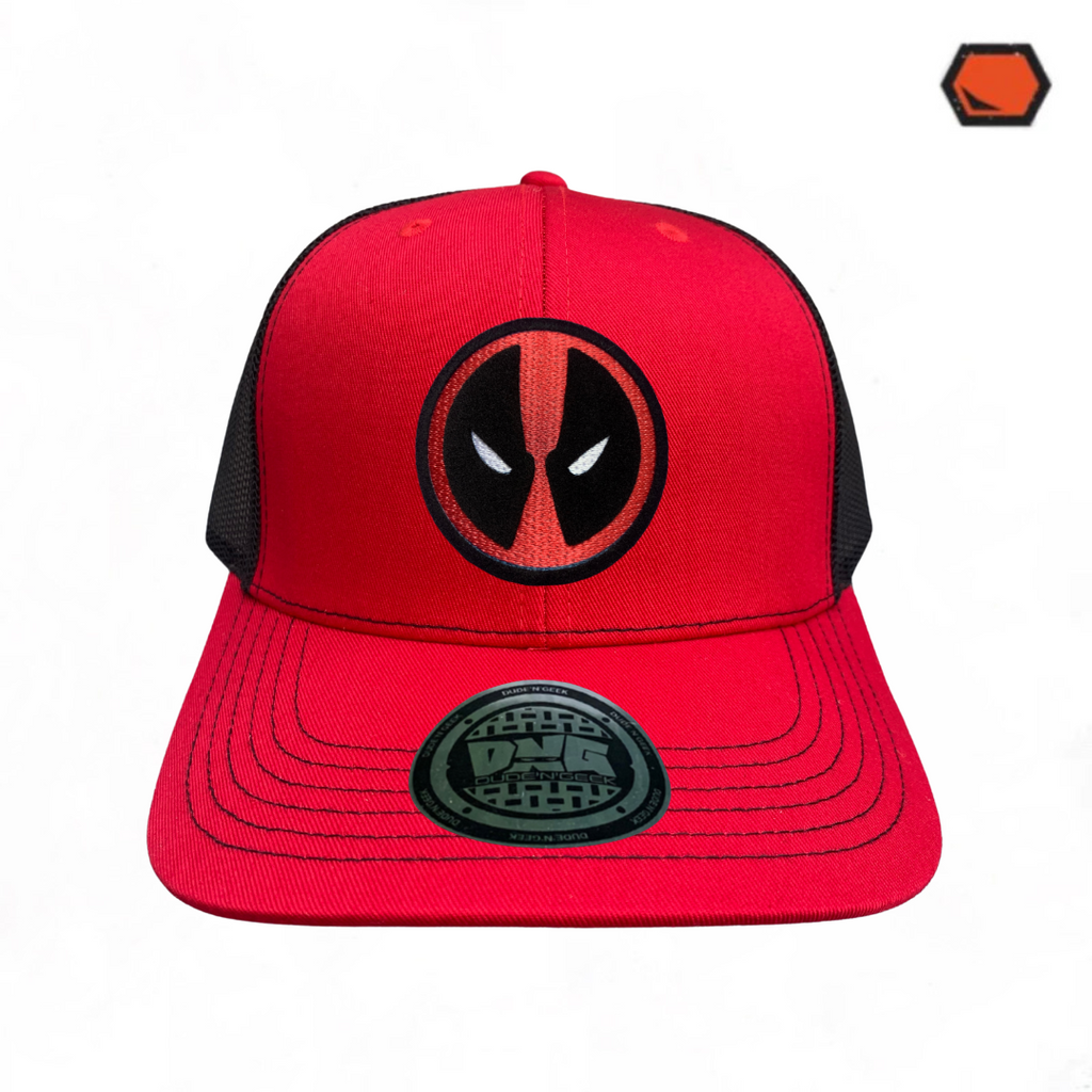 Gorra Marvel “Deadpool” Roja-Negra Premium Trucker