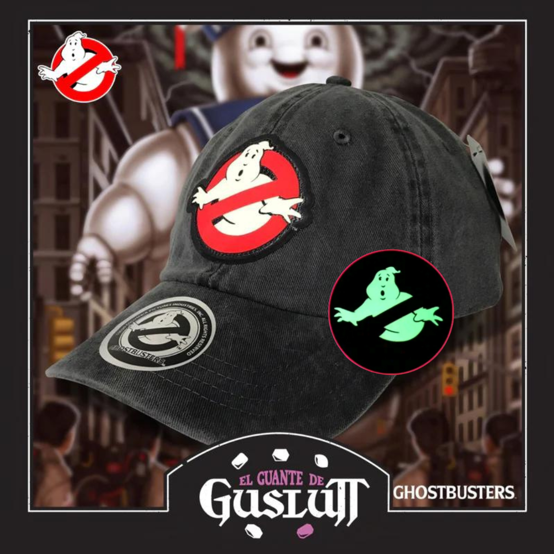 Gorra Ghostbusters Logo Glow in the Dark Gris Vintage
